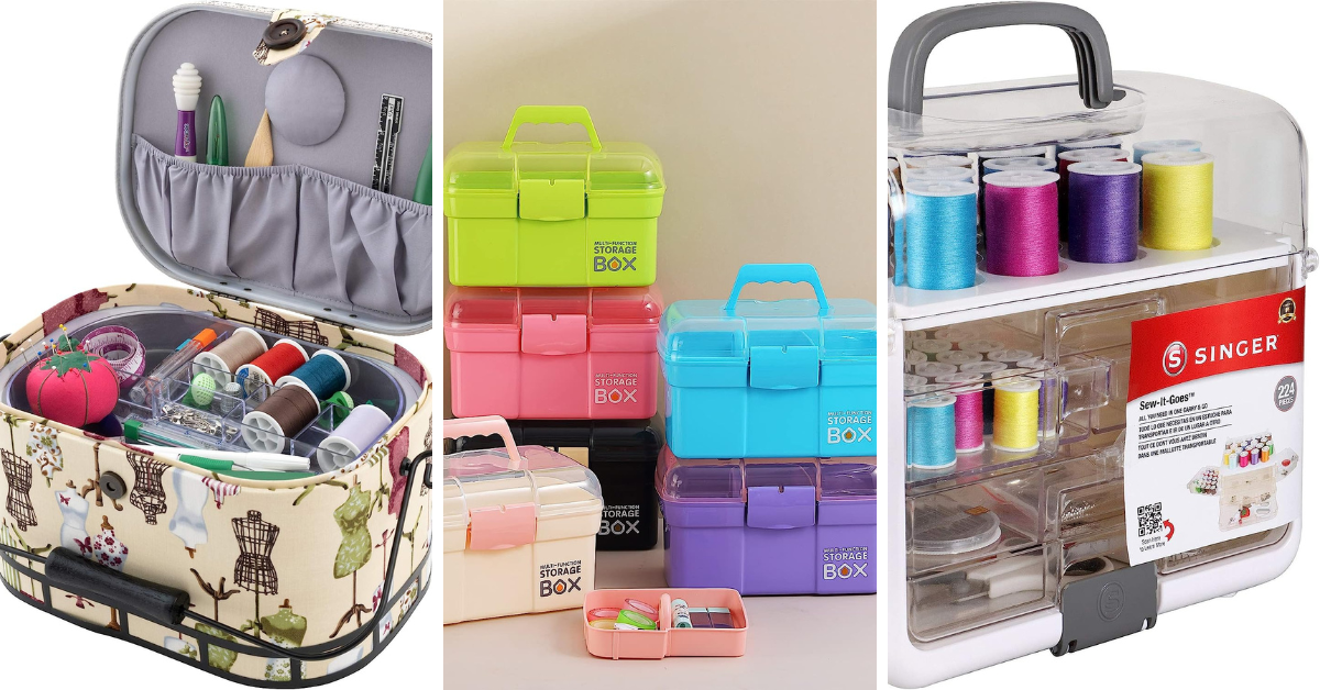 Stitch, Store & More With These 5 Best Sewing Box Organizers!