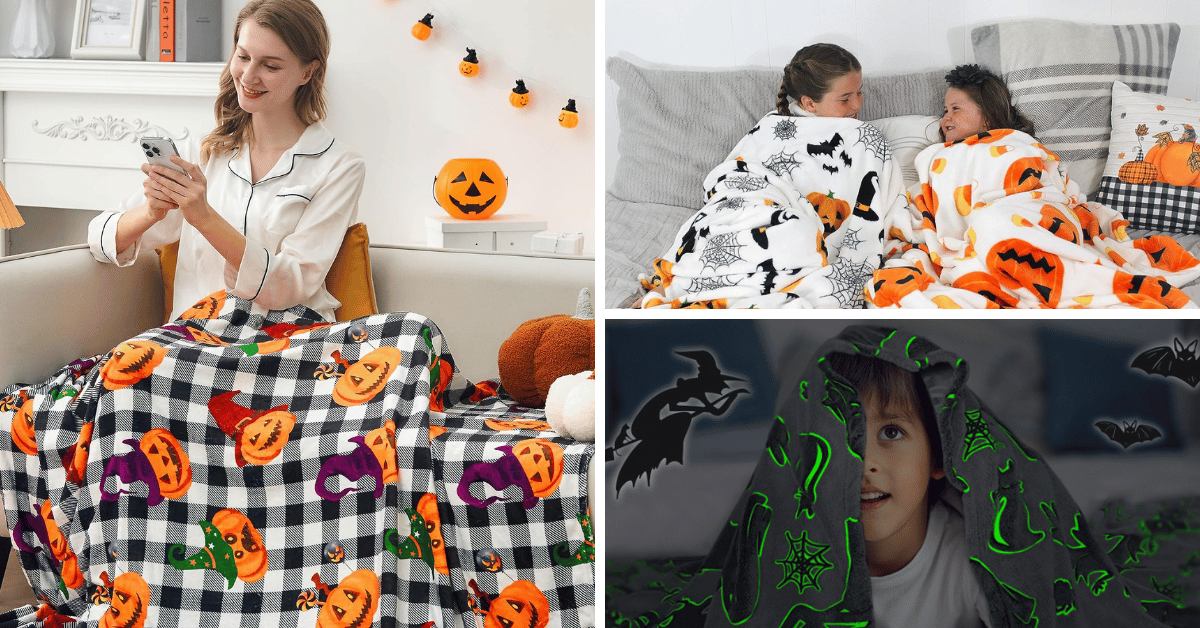 Cozy Up With These Top-Rated Halloween-Themed Throws!
