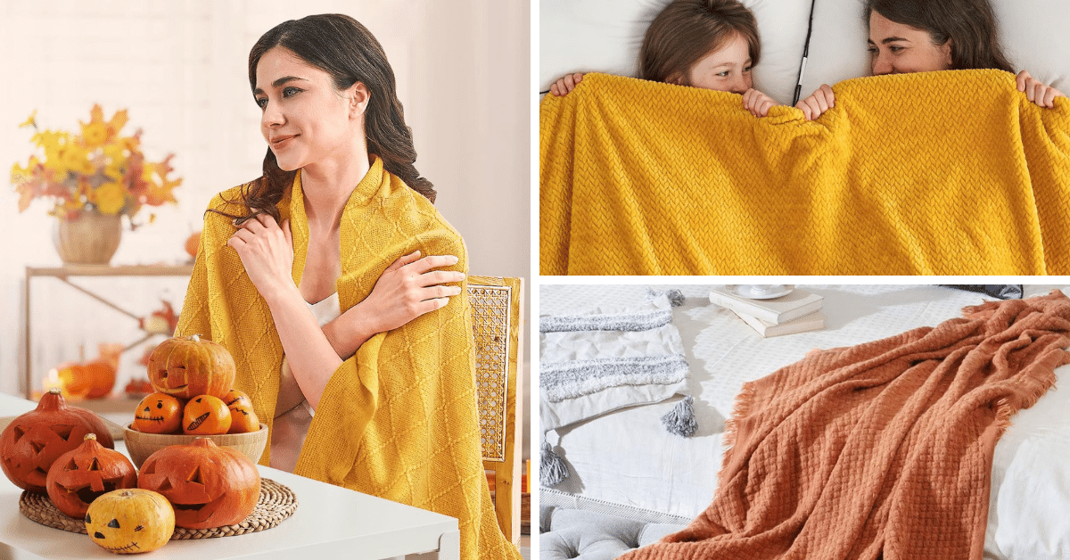 Keep Warm And Comfy This Fall With These 5 Trendy & Affordable Throws!