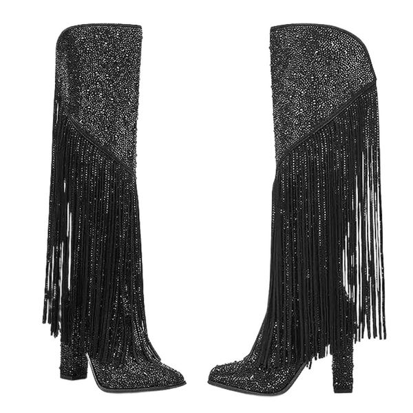 Walk In Style With The Sparkle Squad: Top Rhinestone Boots Revealed!